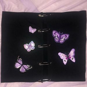 Tops | Purple Butterfly Tube Top | Poshmark
